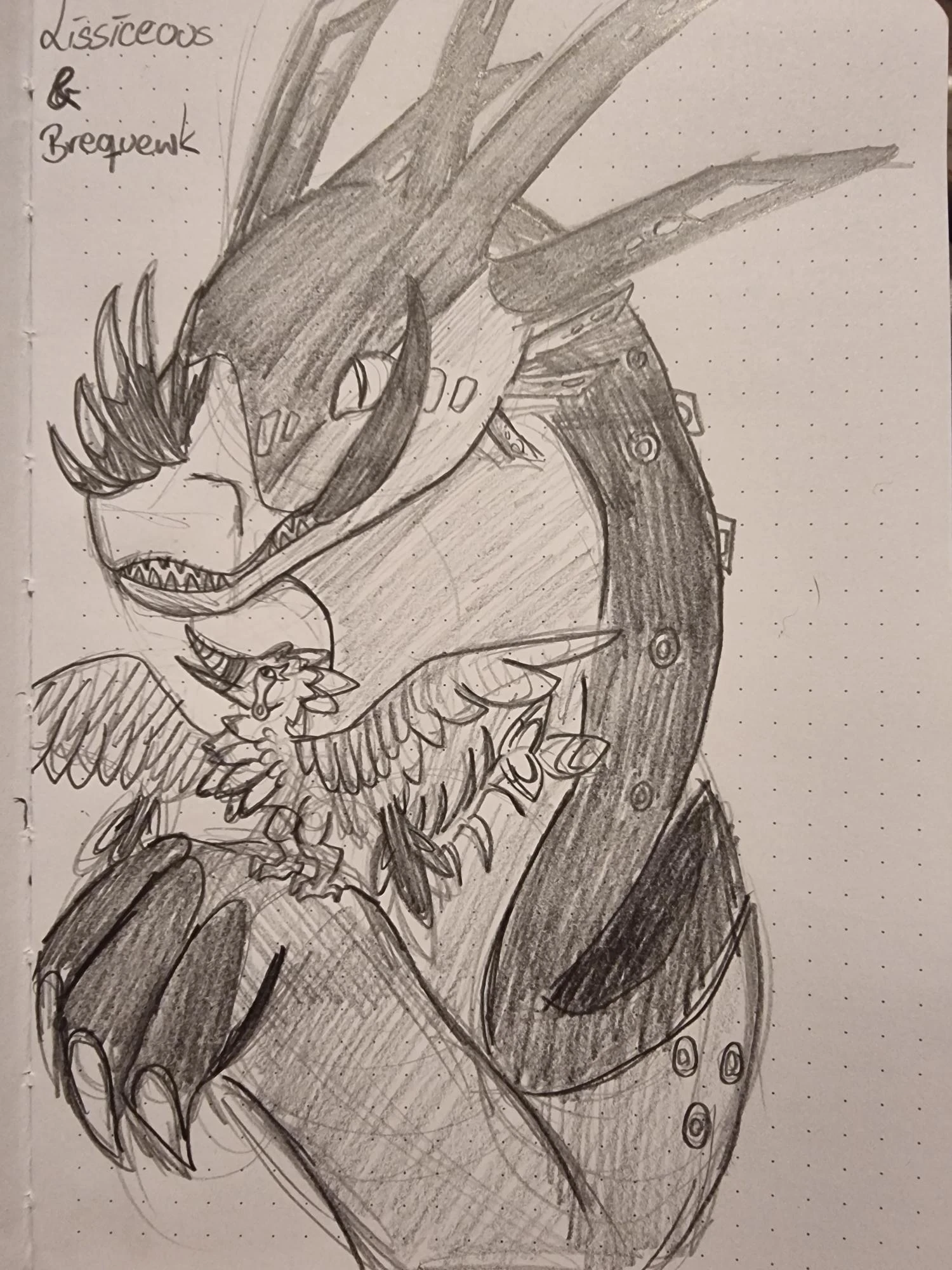 Drawing CoS creatures Day 1: Lissiceous & Brequewk (The starters) | Fandom