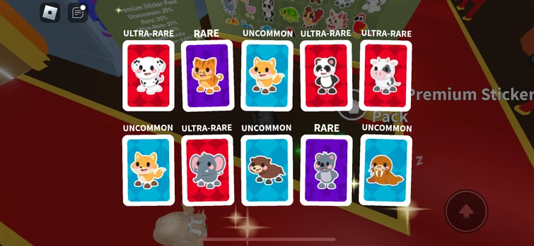 Trading all the robux stickers apart from bat dragon -LF actual pets ...