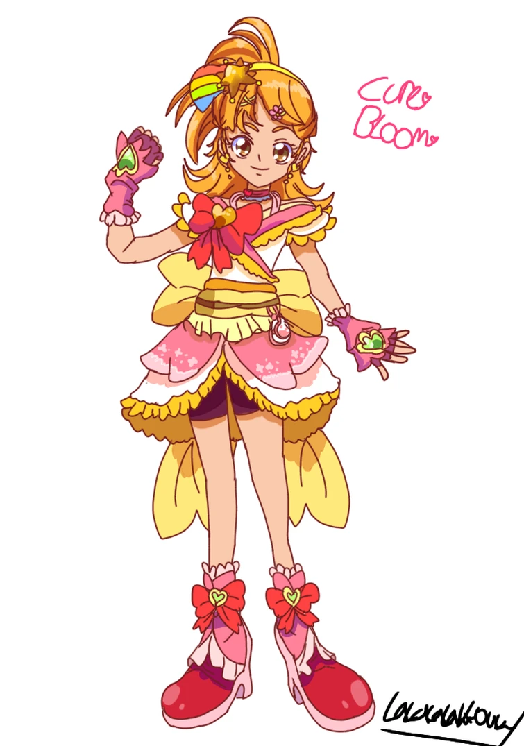 Cure bloom redesign (idk why she more yellow in my redesign) | Fandom