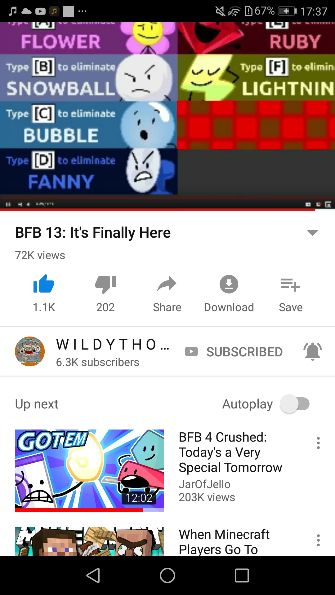 Ive watched bfb 13 | Fandom