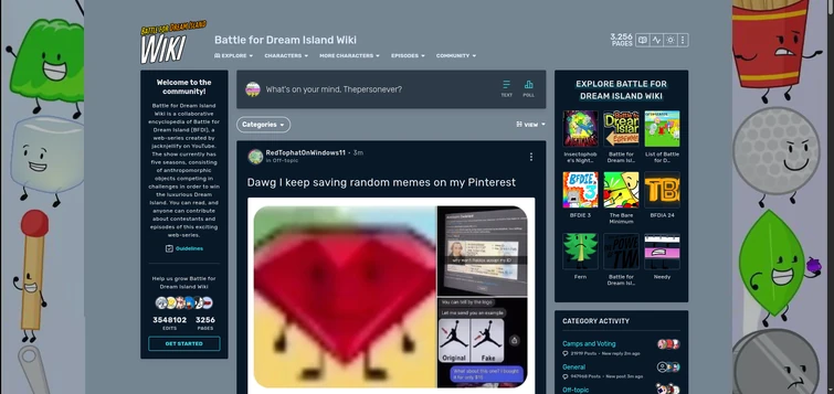 bfdi wiki with extremely old background | Fandom