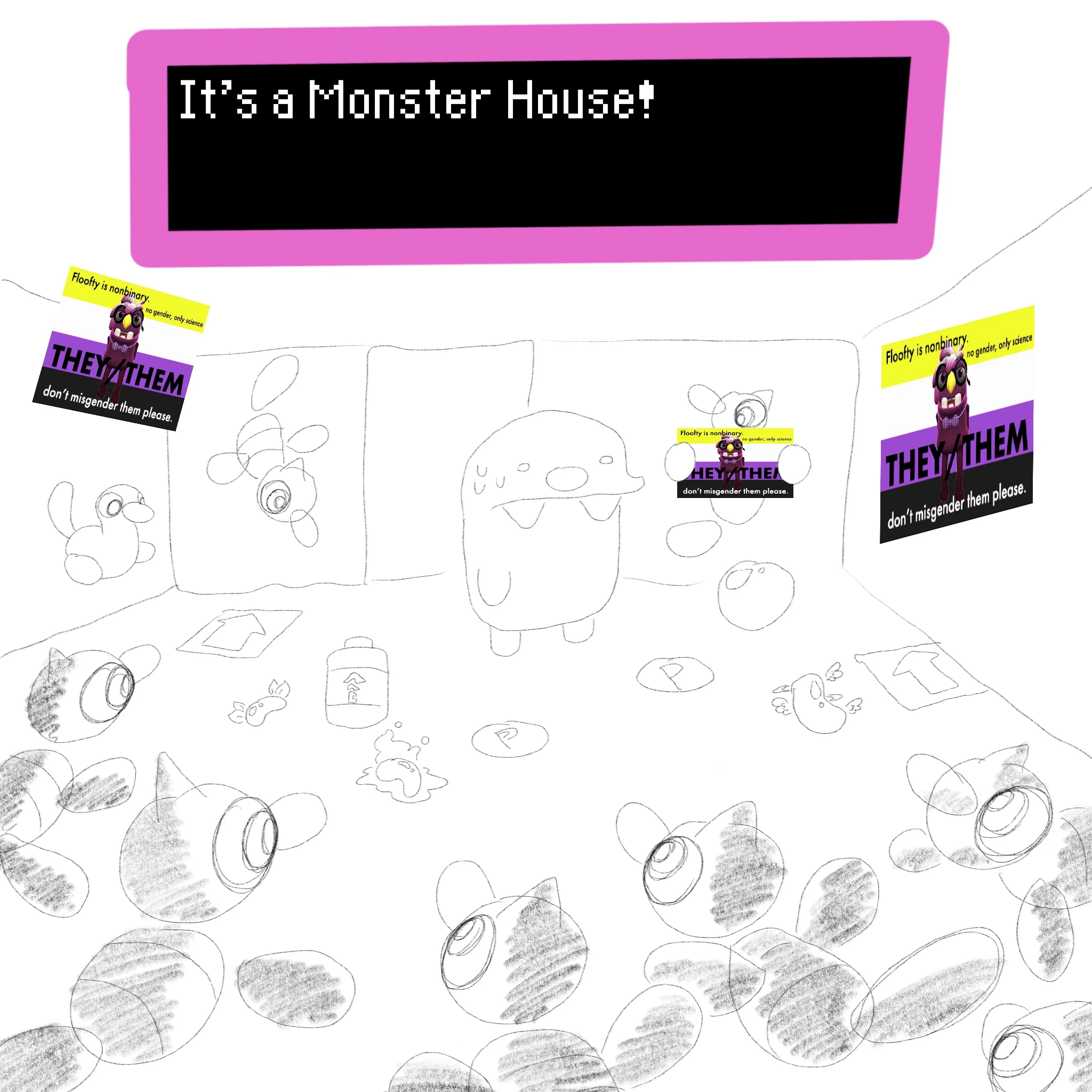 When you accidentally call Floofty by She/Her pronouns on the official ...