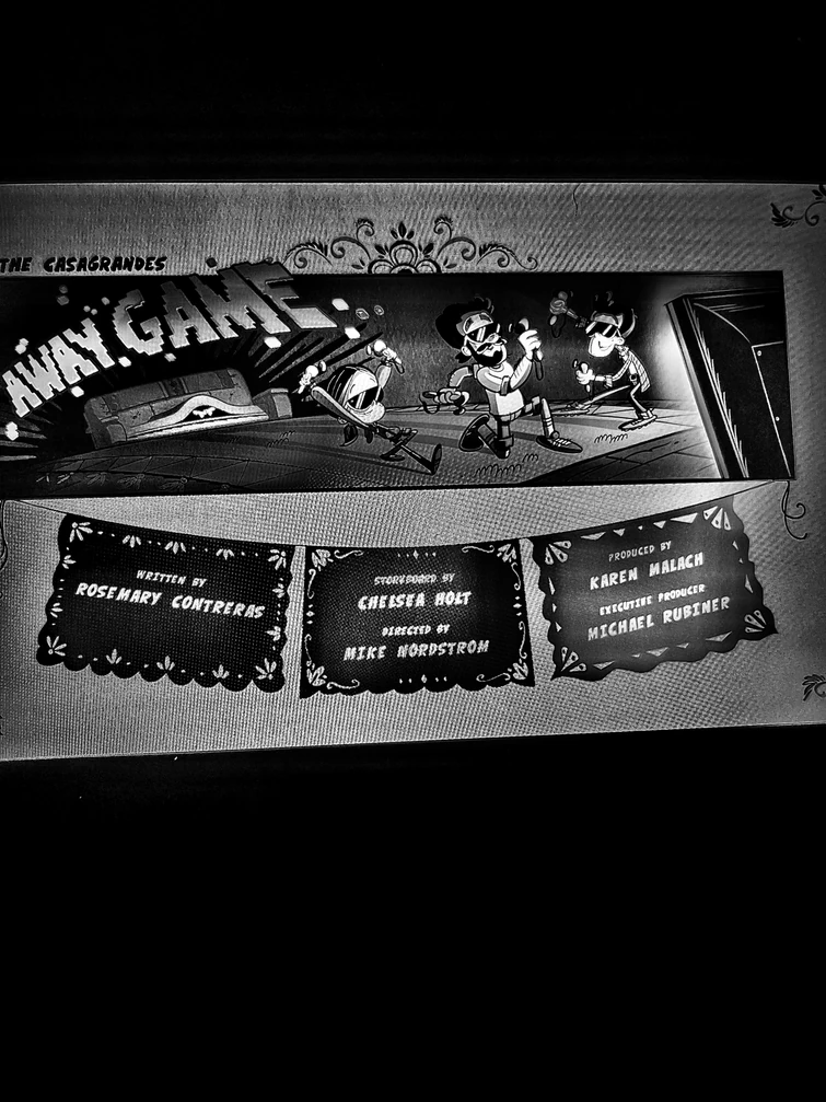 Away game title card in black and white style | Fandom