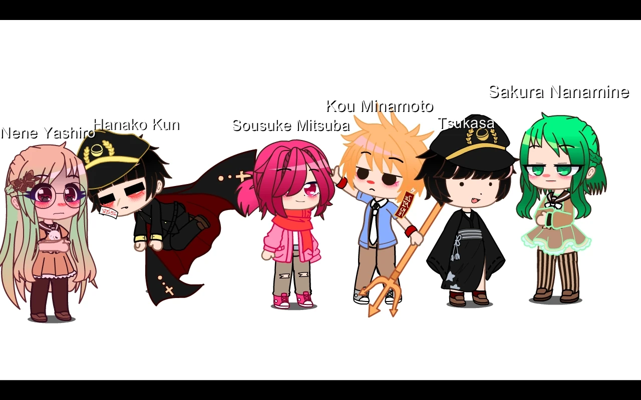I made tbhk characters in gacha plus my tbhk oc I hate gacha I didn't ...