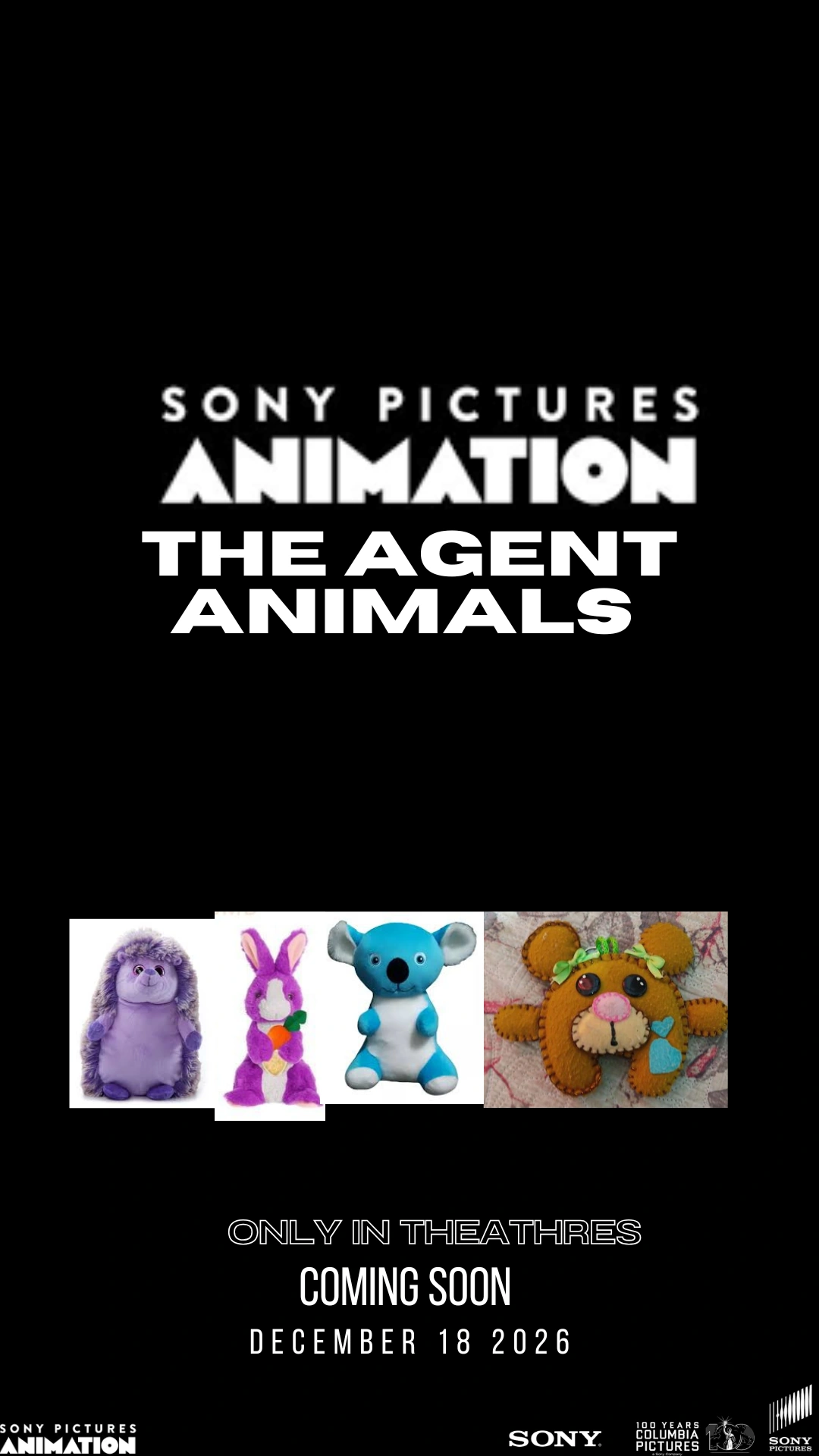 The Agent Animals movie 2026 Columbia pictures Sony Pictures animation ...
