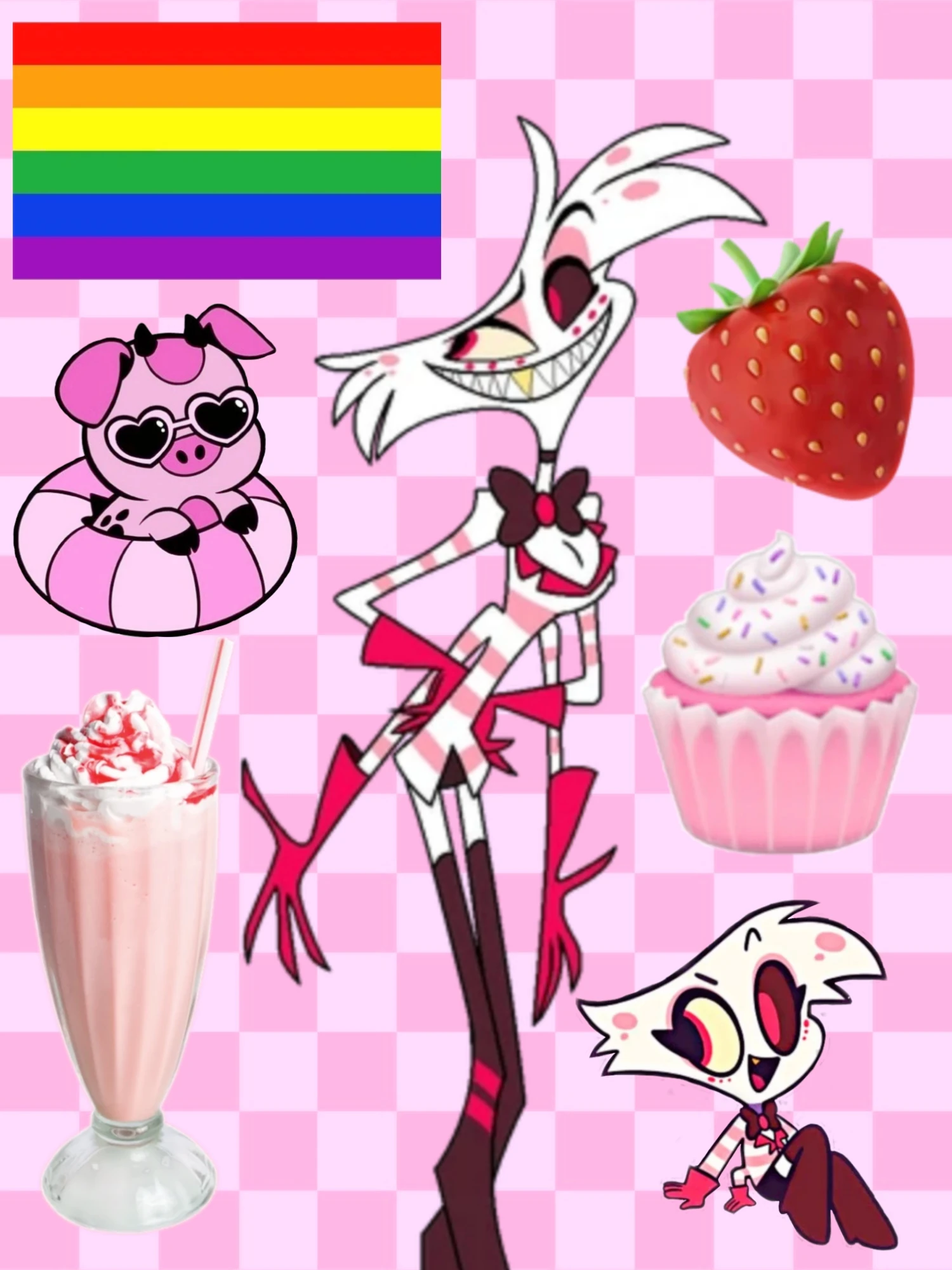 🏳️‍🌈🩷🤍 I've made an Angel Dust edit!🍓💝💖 | Fandom