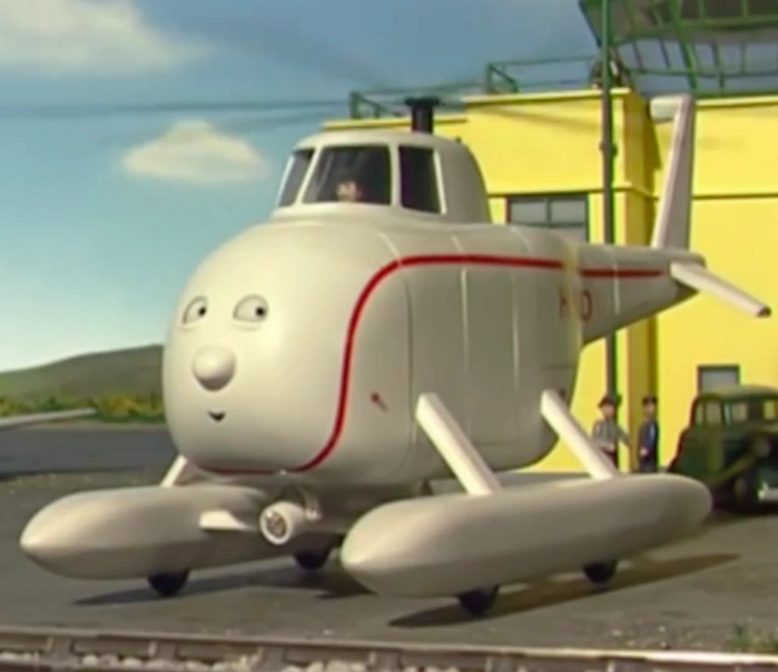 How does Harold the Helicopter get his engine fixed? | Fandom