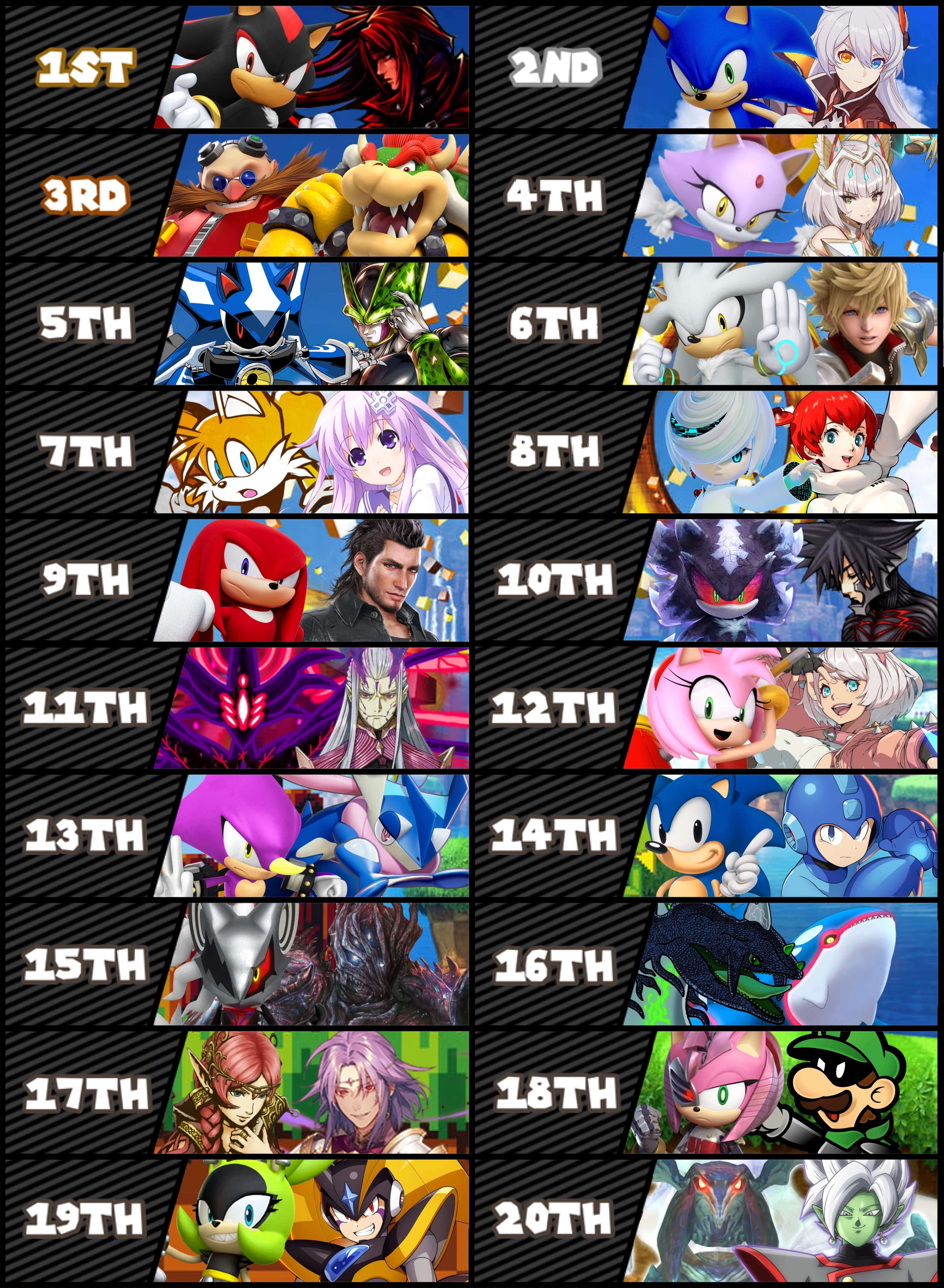 Top 20 favorite Sonic the hedgehog matchups | Fandom