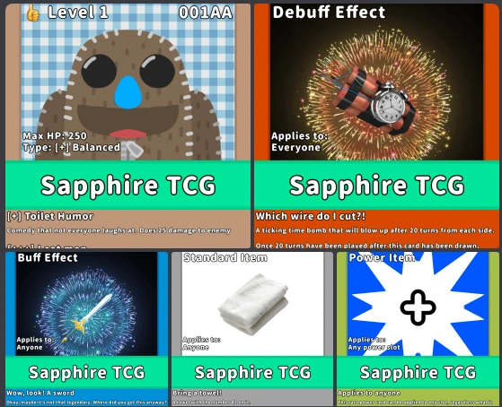 My newest upcoming project; Sapphire TCG! | Fandom