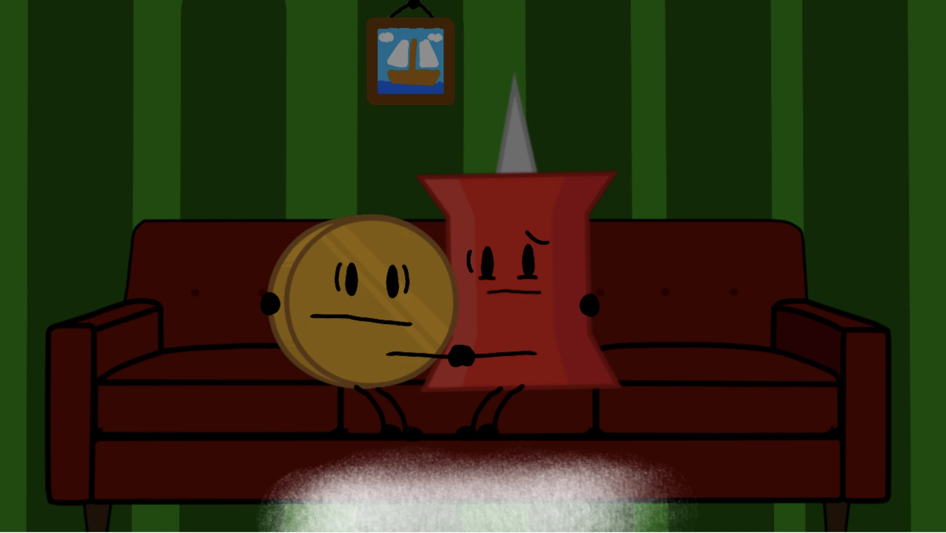 Coiny and Pin watching a Horror movie | Fandom
