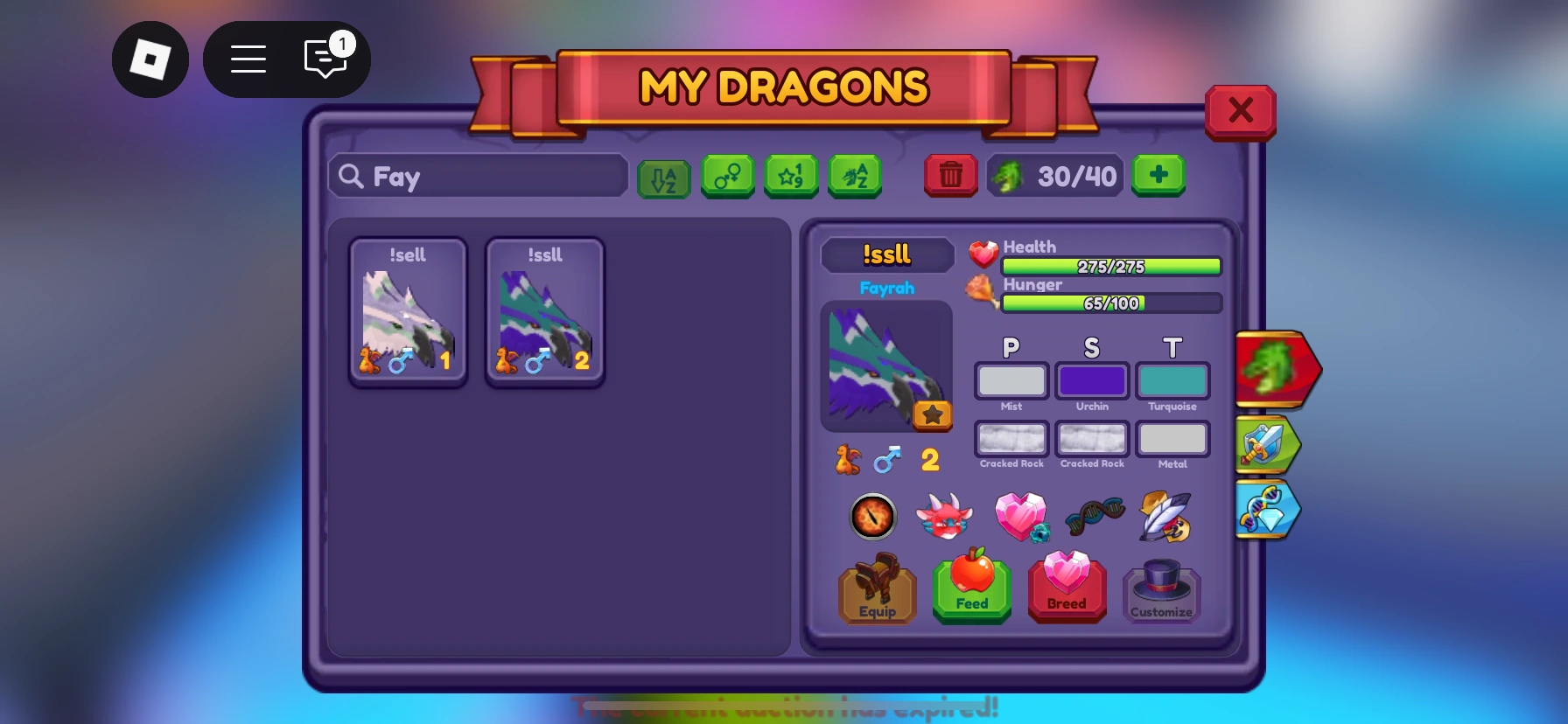selling random dragons out of my inventory that I feel bad abt deleting ...