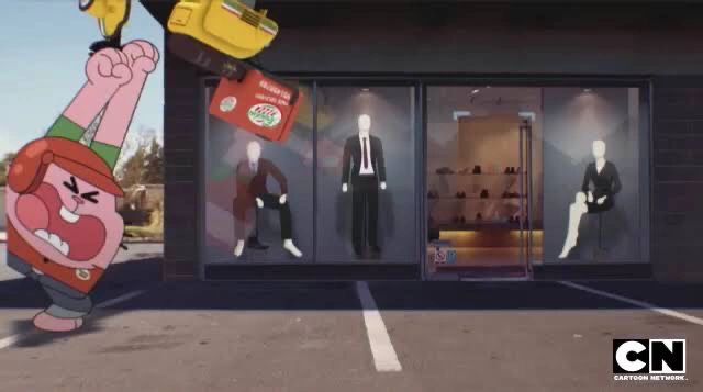 Slenderman caught on camera in Gumball “The Job” | Fandom