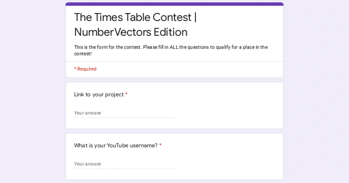 The Times Table Contest: Announcement - More time for you to enter ...