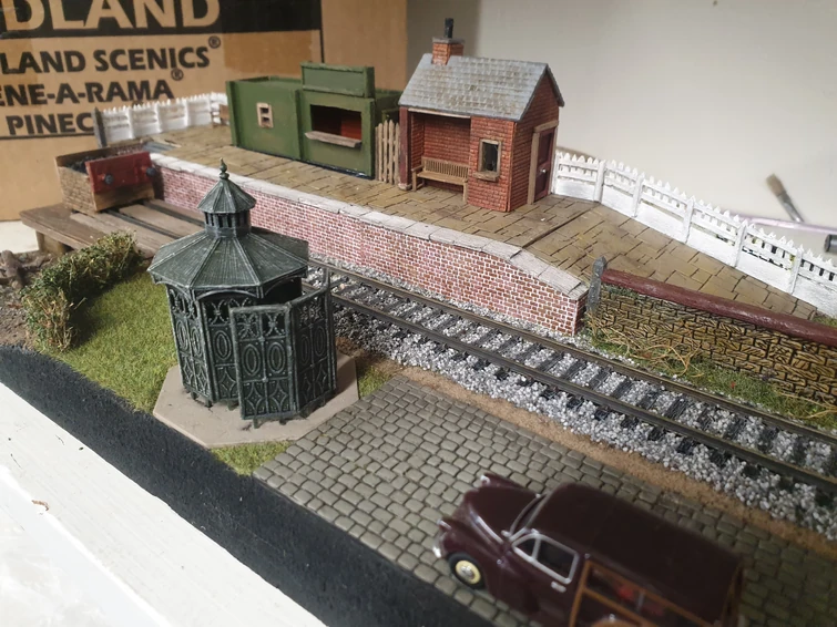 Here's a model railway diorama I made last year. | Fandom