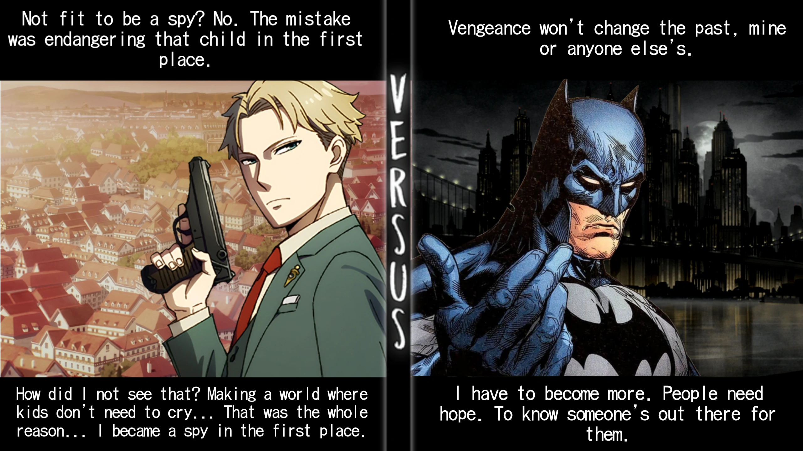 Loid Forger vs Batman/Bruce Wayne (Spy X Family vs DC Comics) | Fandom