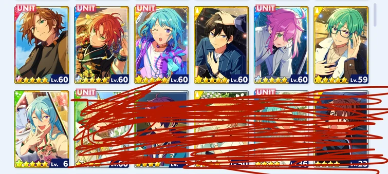 flexing my jp enstars cards | Fandom