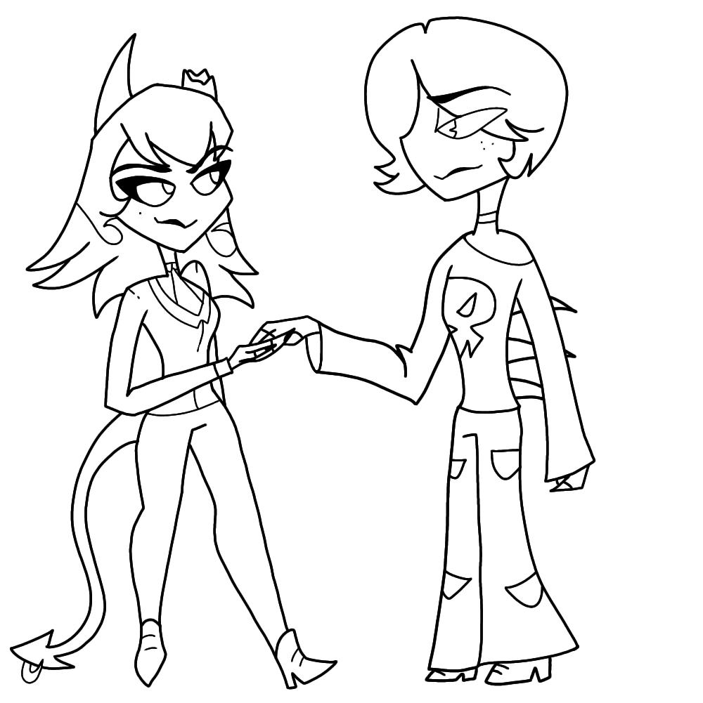 This is an art I was drawing for my bf and mine's month of being ...