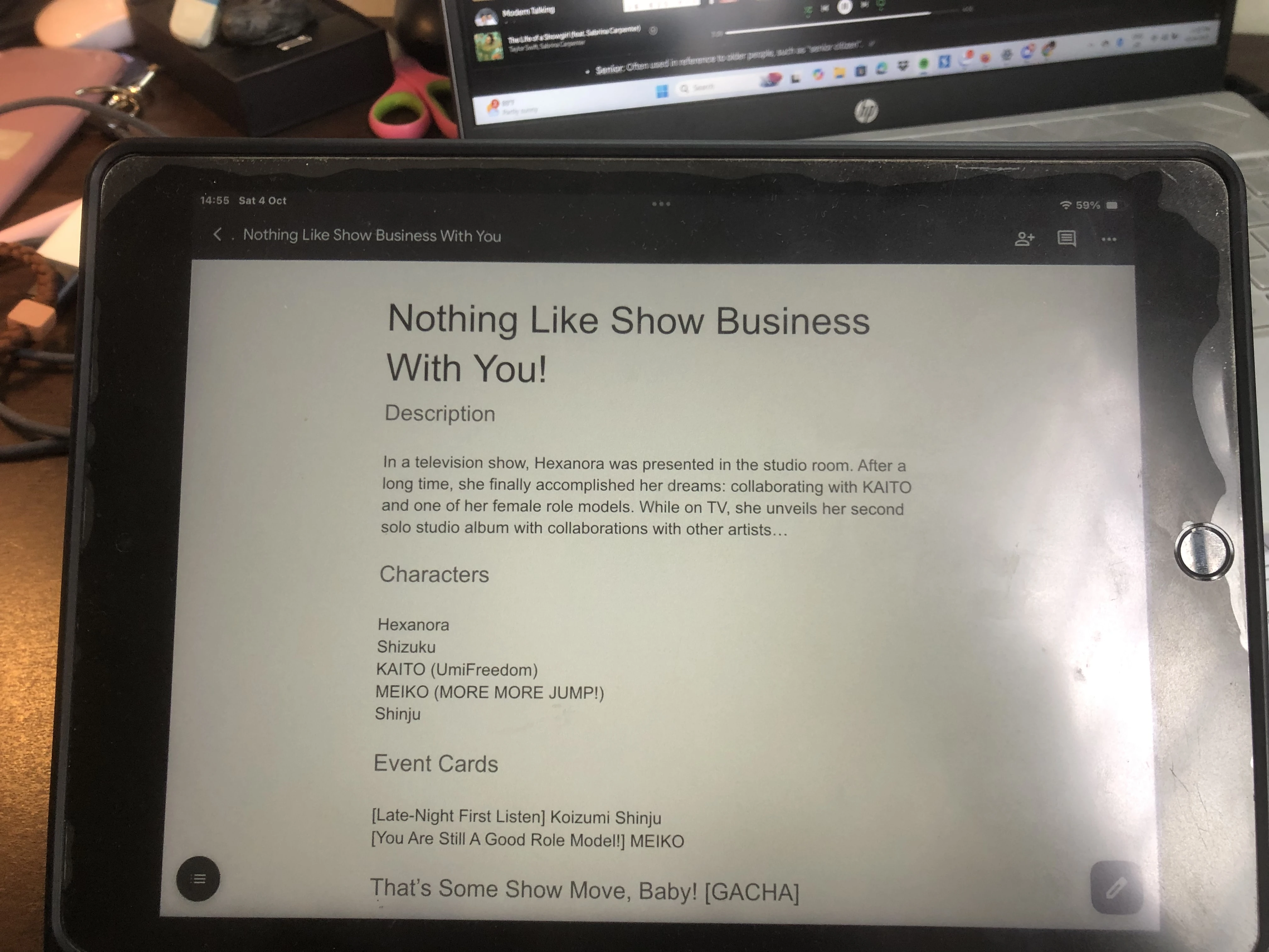 TLOAS was so good I even wrote and script an event about it 💔 | Fandom