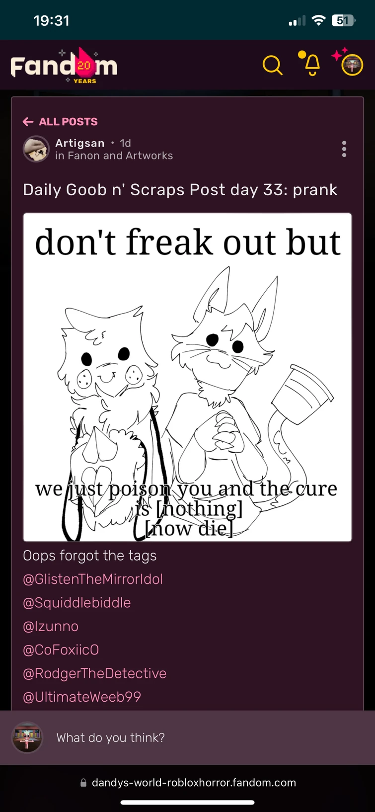 Daily Goob n' Scraps Post day 33: prank | Fandom