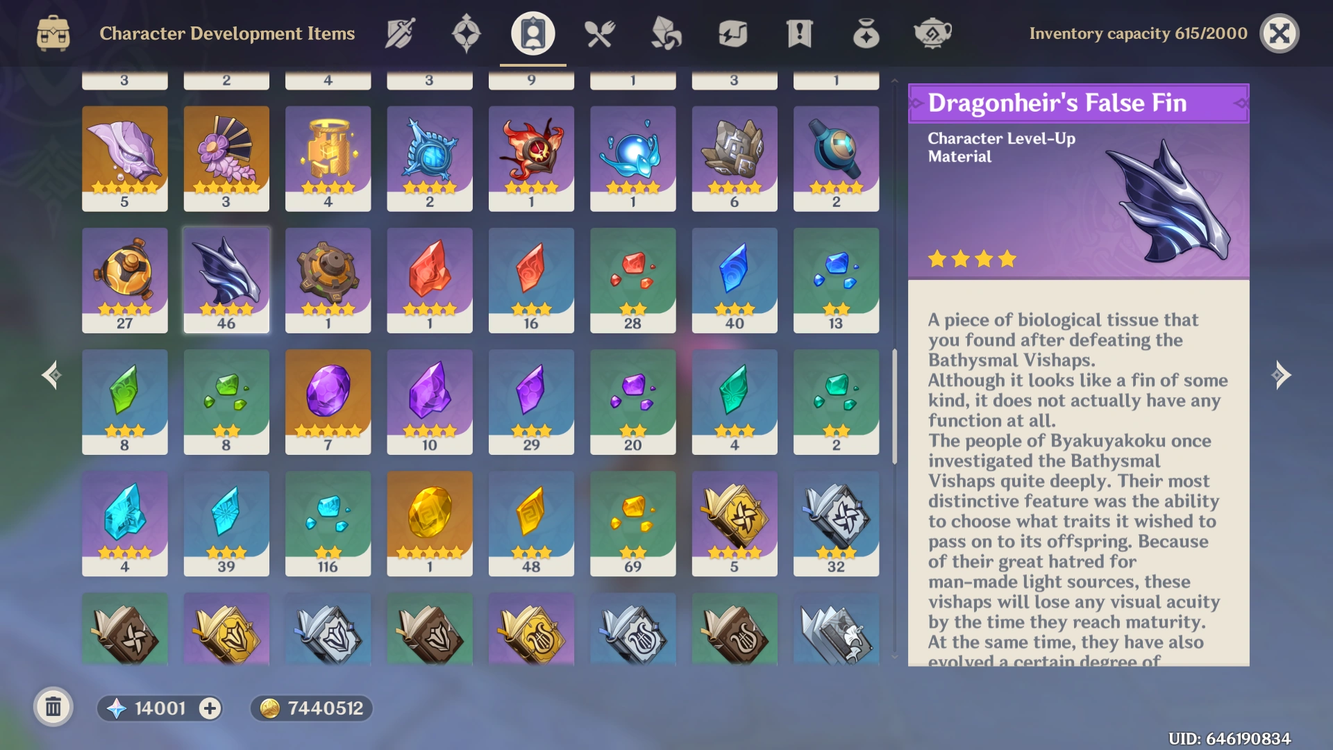 finished yae's boss mats today | Fandom