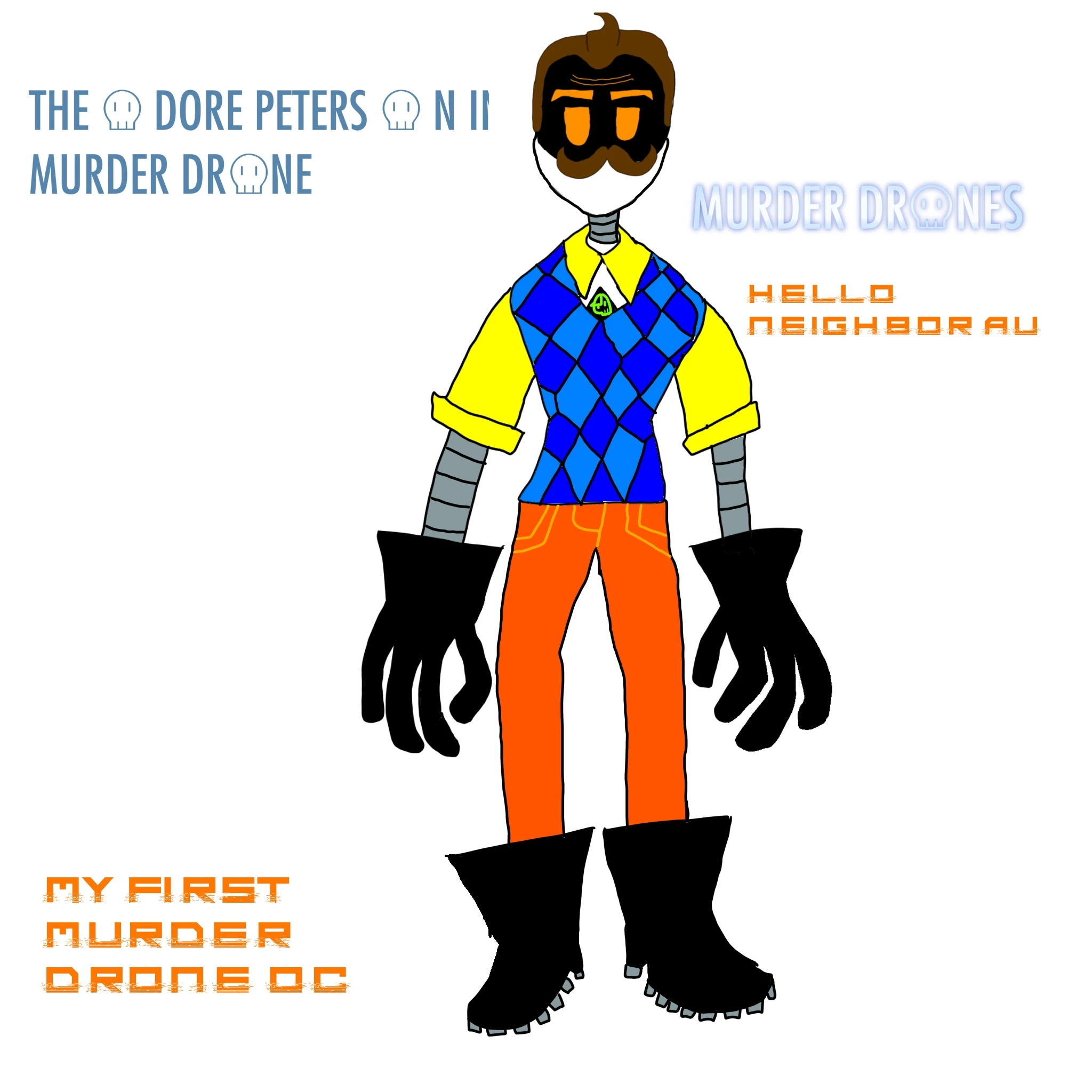 Hello Neighbor au for murder drones art | Fandom