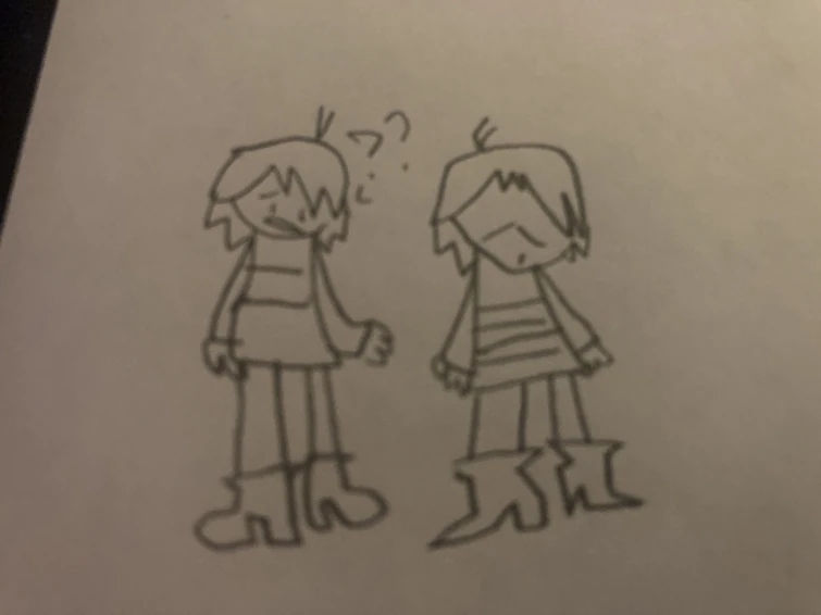 Chara and frisk with fancy boots (tm) | Fandom