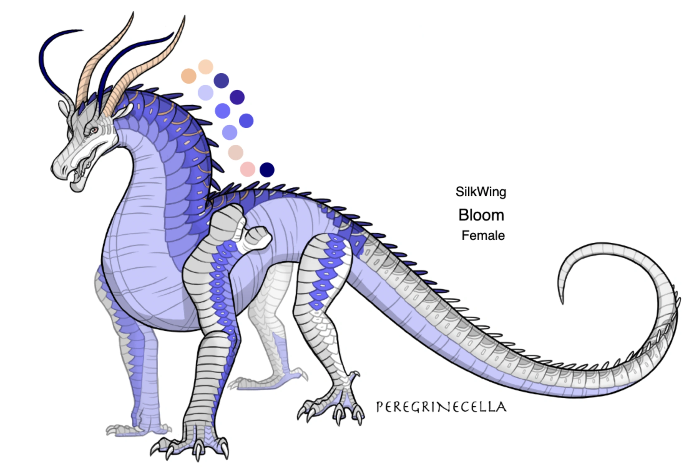 A WIP of Bloom the SilkWing, who is one of my brother's OCs | Fandom