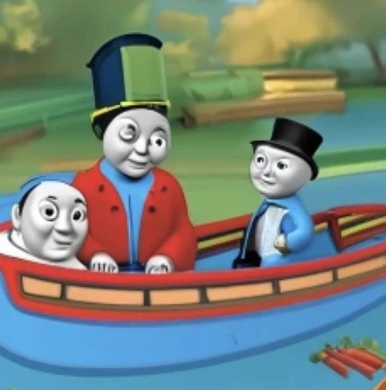 I used craiyon ai to make an image of thomas the tank engine as a boat ...