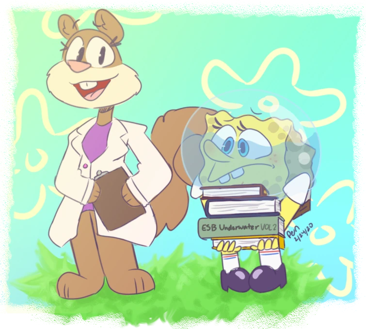 SpongeBob Art - Science With Sandy | Fandom
