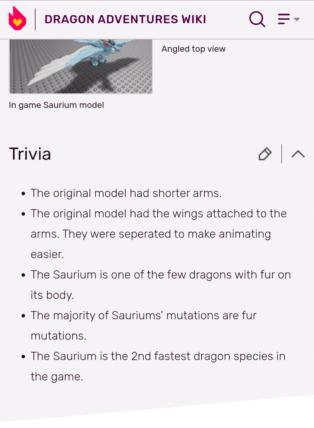 Incorrect info on trivia in saurium page | Fandom