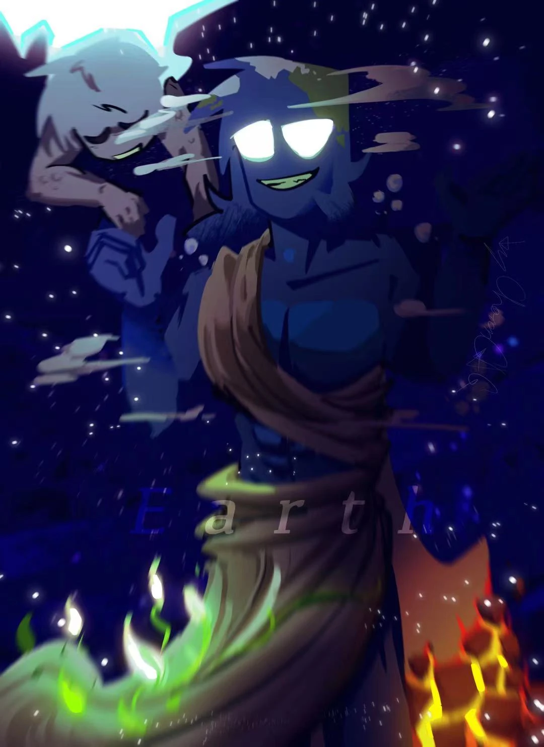 Earth and moon:-Dh | Fandom