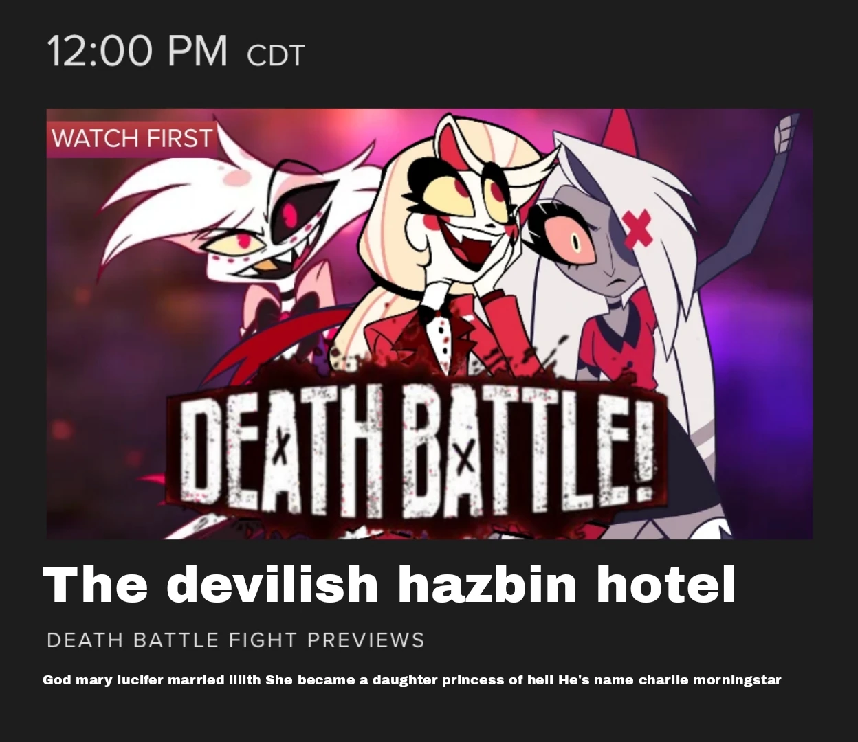 Death battle fight previews hazbin hotel vs pochi science (prime video ...