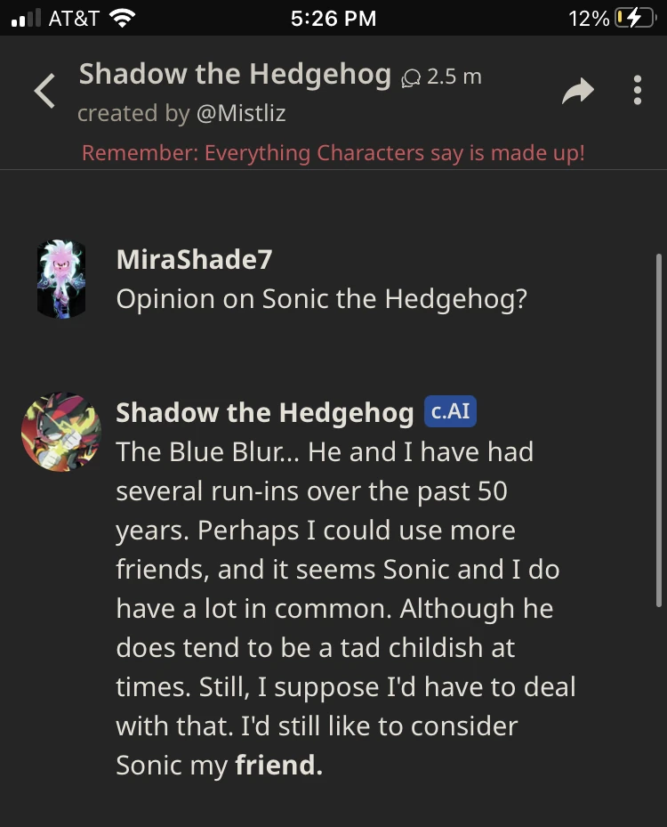 Good answer, Shadow. | Fandom