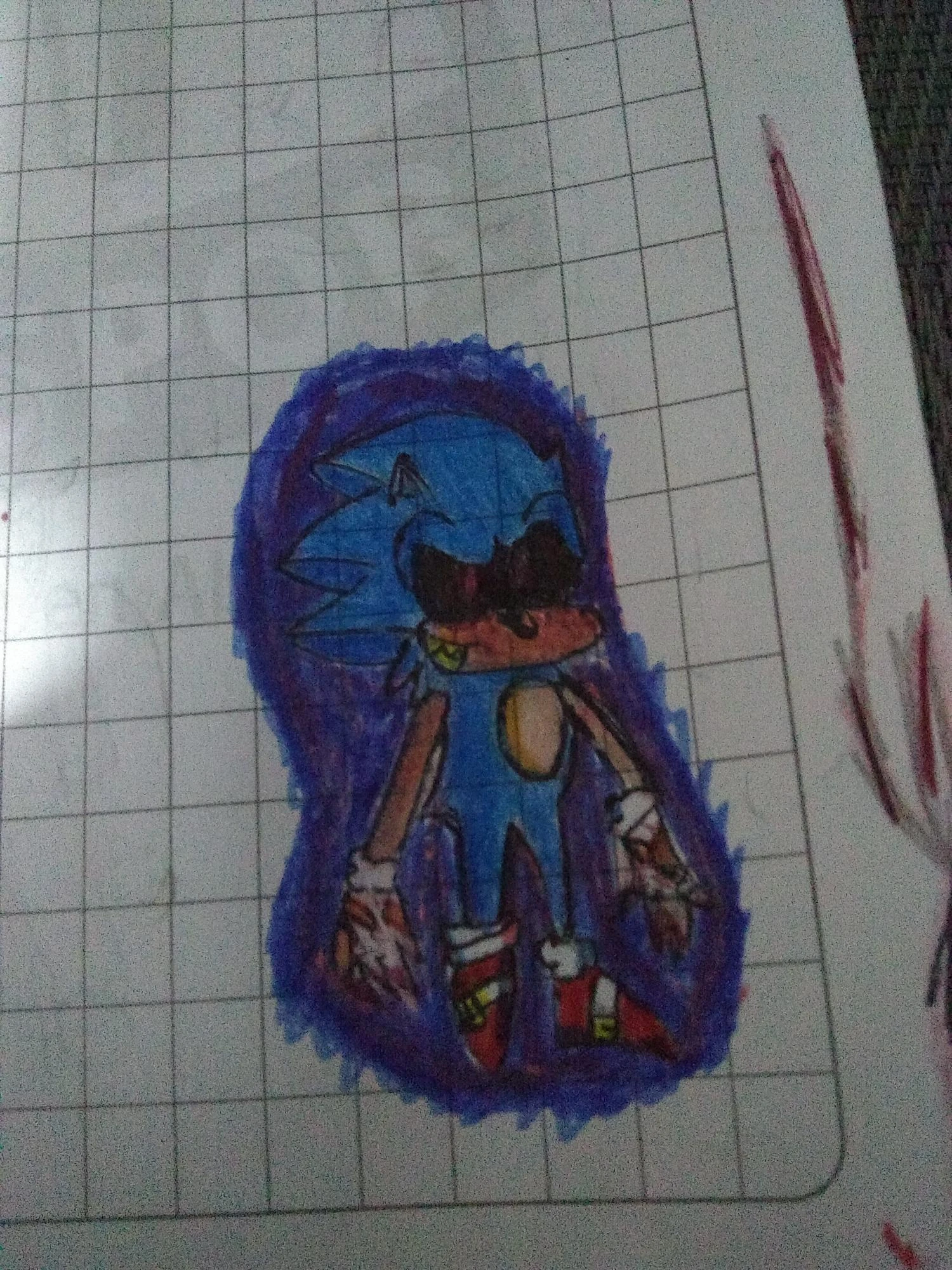 Aquí e dibujado para ustedes a exeller o Sonic . Exe | Fandom