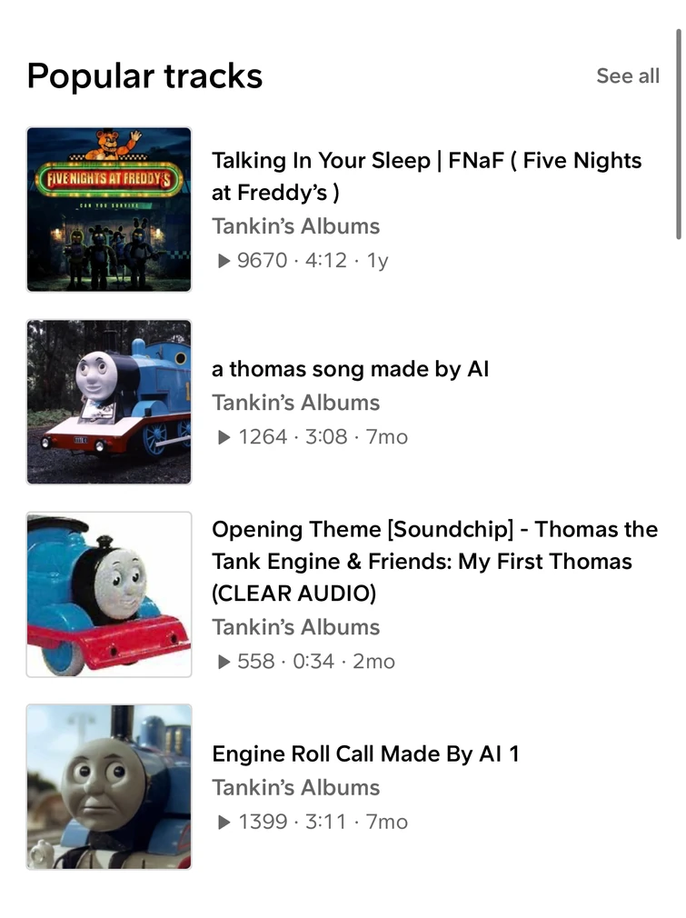 Thomas AI “music” | Fandom