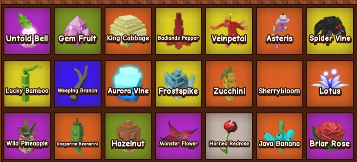 Someone should add sherrybloom, frost pepper, mahogany and camel page ...