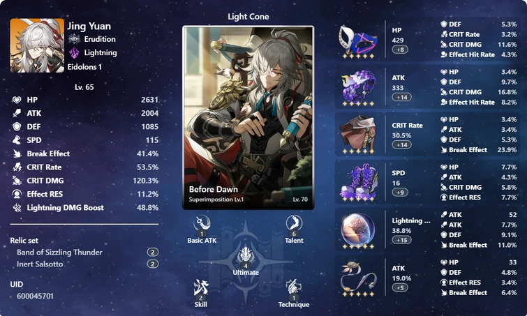 eeeeeeee jing yuan build is starting to look solid | Fandom