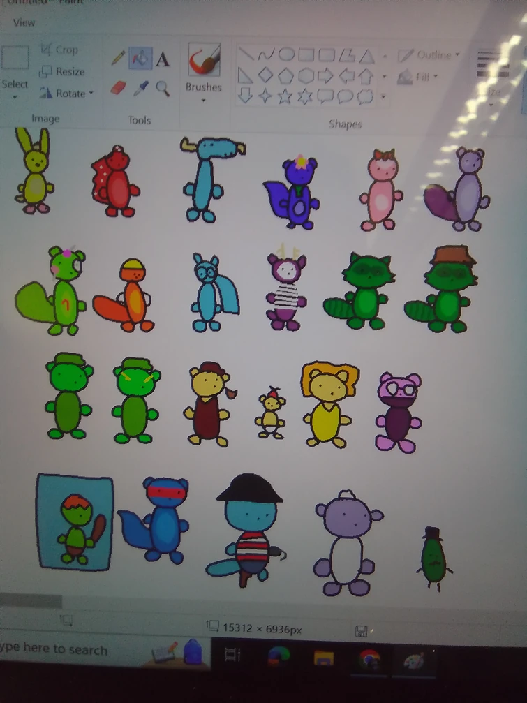 Htf characters but they're sloppily doodled in Ms paint | Fandom