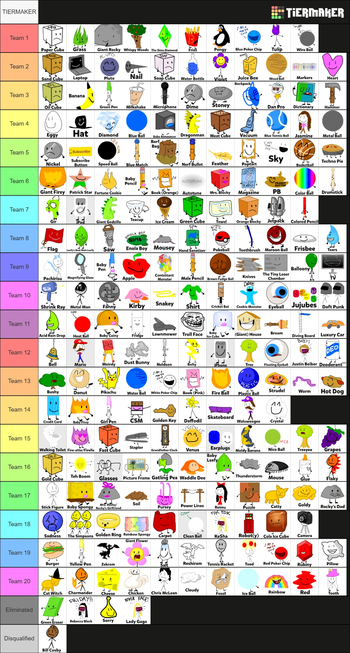 BFDI 17 recommended character viewer voting episode 5 | Fandom
