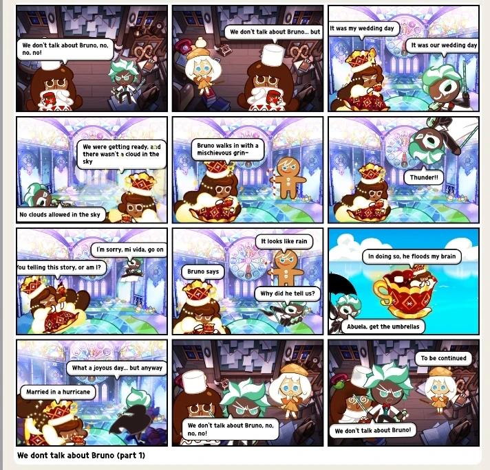 I finally finished this (we don't talk about bruno but it's in cookie ...