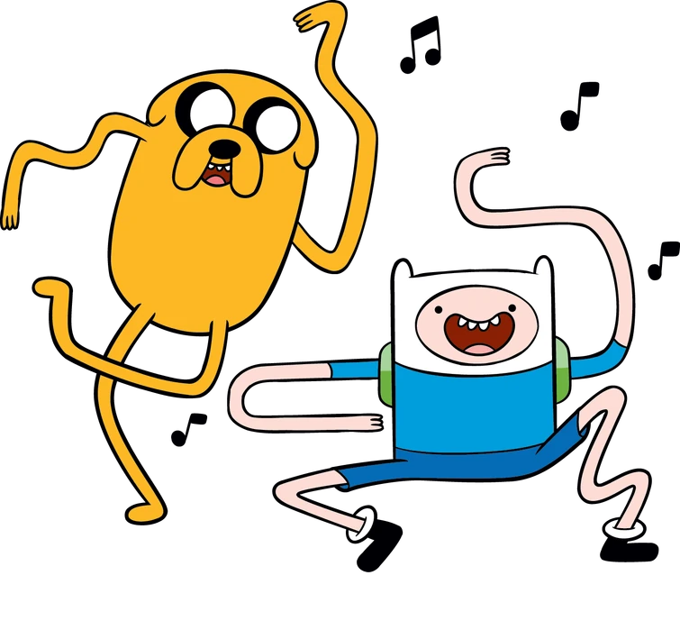 Vintage 2010s old Finn & Jake dancing artwork (2010) | Fandom