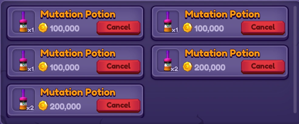 Trading/selling mut pots and element pots!! | Fandom