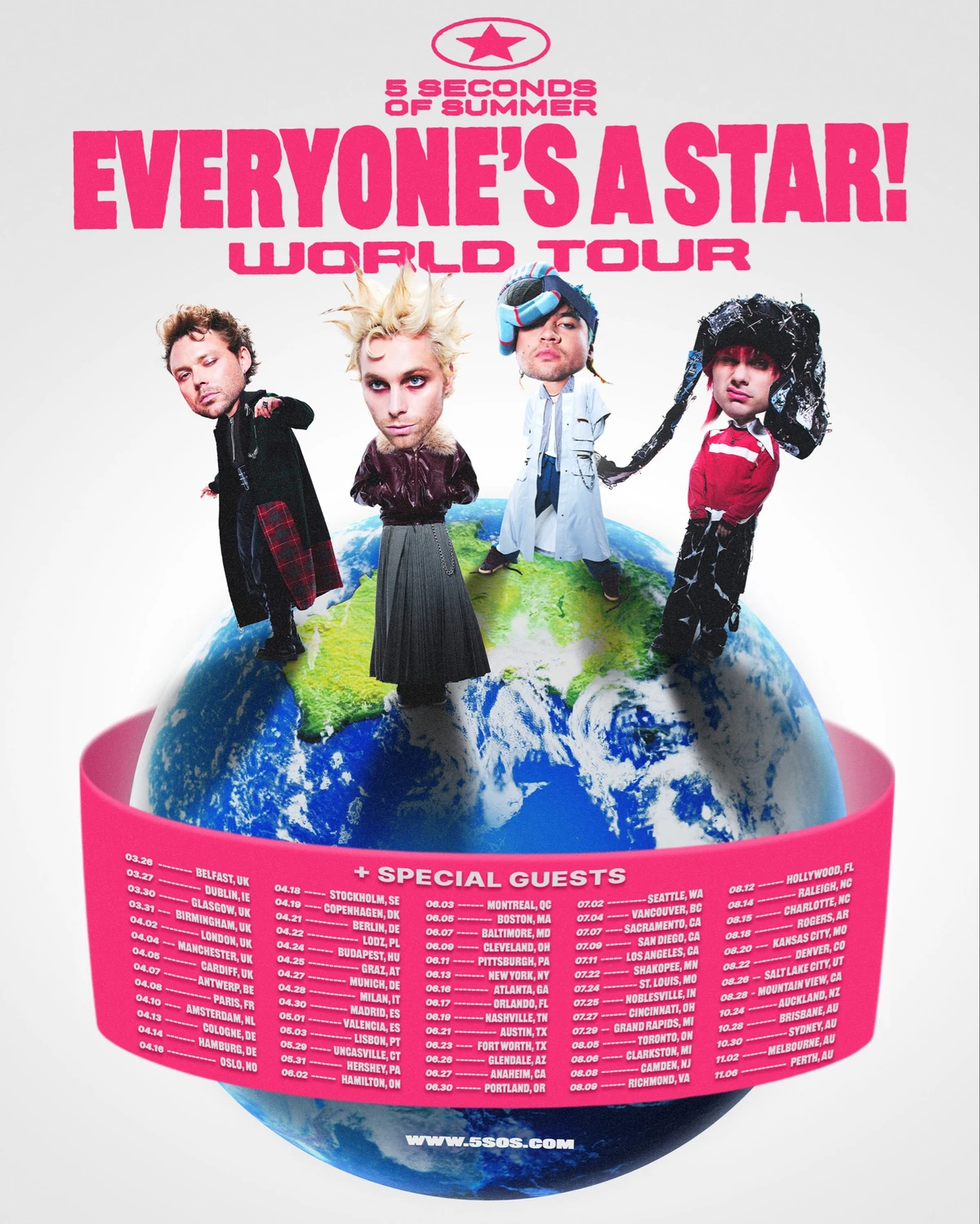 EVERYONE'S A STAR! World Tour | 5 Seconds of Summer Wiki | Fandom
