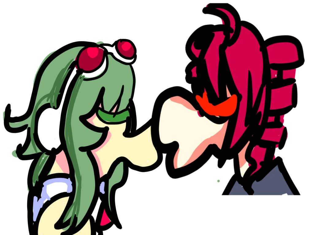 MY BROTEHR SAW TEH DRAWNG OF TETO AND GUM8 KISSING I MADE FOR APRIL ...