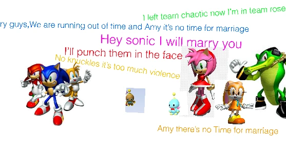 Team sonic vs team rose sonic riders edition, but there’s no riders ...