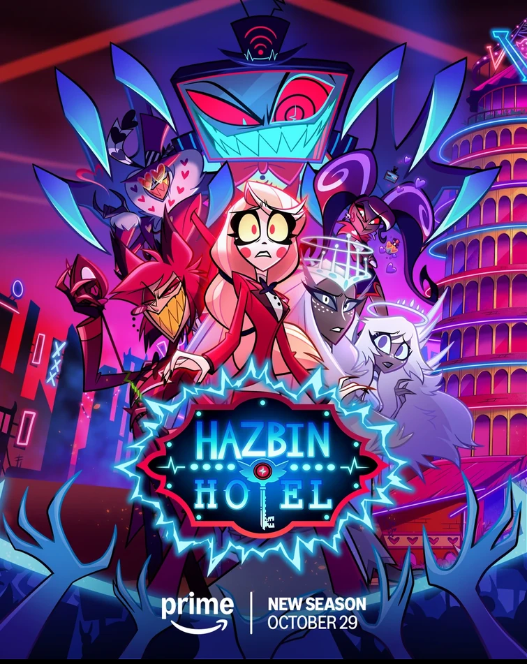 Just saw the new Hazbin Hotel Season 2 poster! It looks so beautiful ...