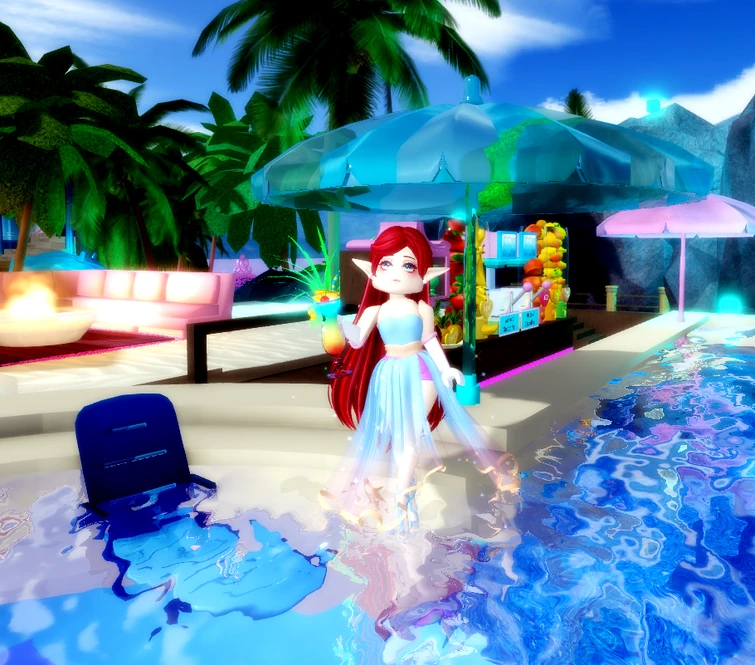 I got the summer fantasy skirt! || photoshoot attempt in sunset island | Fandom