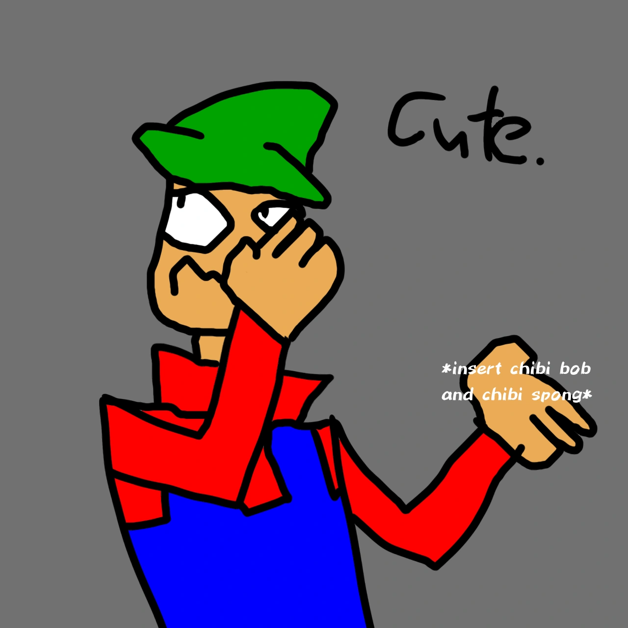 My soft bambi holding chibi bob and chibi spong. | Fandom