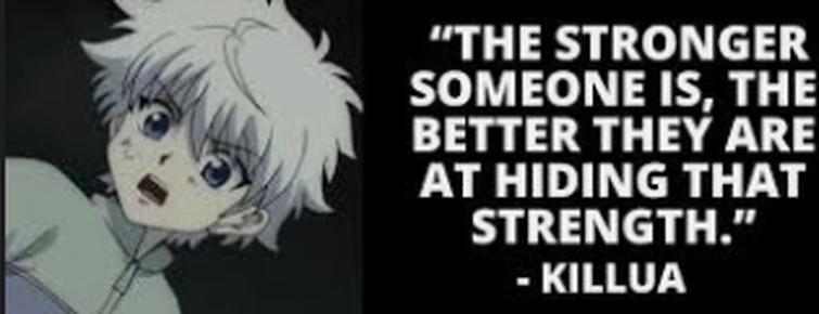 hard-hitting hxh quotes | Fandom