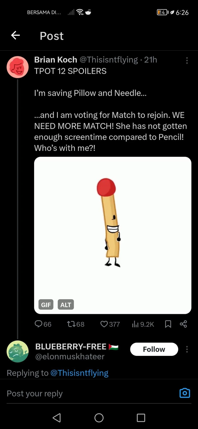 Brian Koch wants Match to join TPOT | Fandom